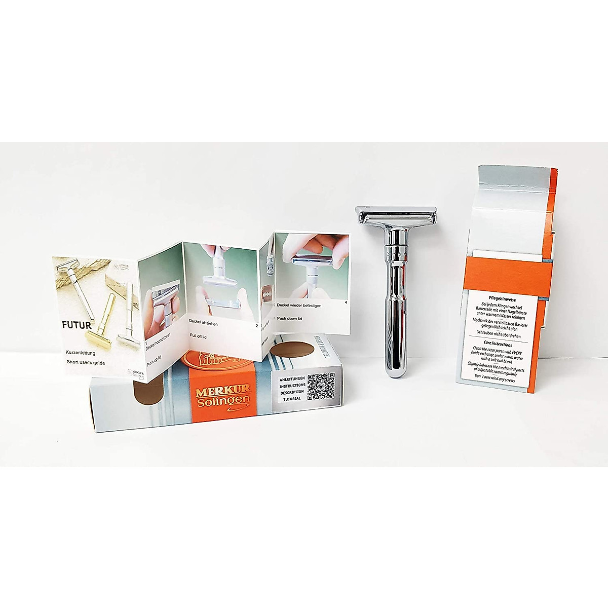 Merkur FUTUR Adjustable Safety Razor, Chrome Finish, MK-701001