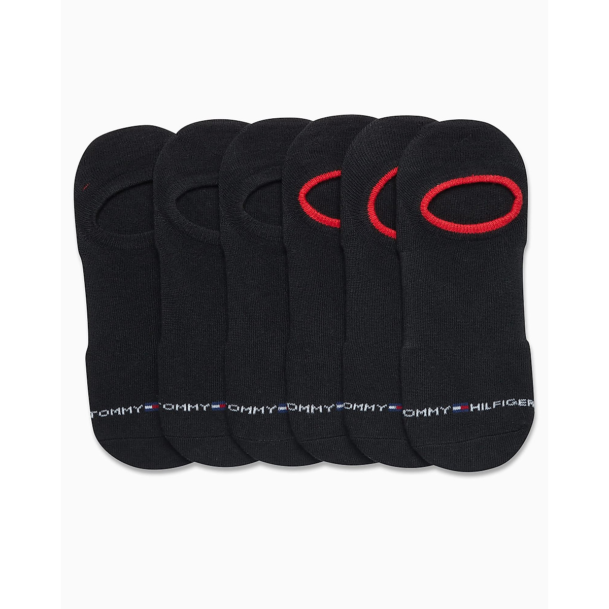 Tommy Hilfiger Men's Athletic Socks - Cushion Sport Liners (6 Pack), Size 7-12, Black