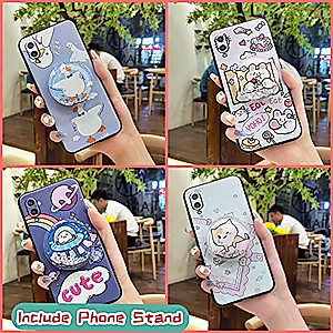 Silicone Anti-dust Lulumi Phone Case for Samsung Galaxy A02/M02/SM-A022F/A022M, Shockproof Armor case Foothold Drift Sand Cover TPU Cartoon Glisten Cartoon Dirt-Resistant Anti-Knock, 9