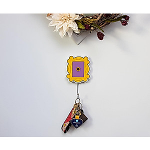 Friends Icons Die-Cut Coat Hanger Wall Hooks, Set of 3 | Ready To Mount Decor, Storage Rack Organizer For Hanging Jackets, Hats, Purses