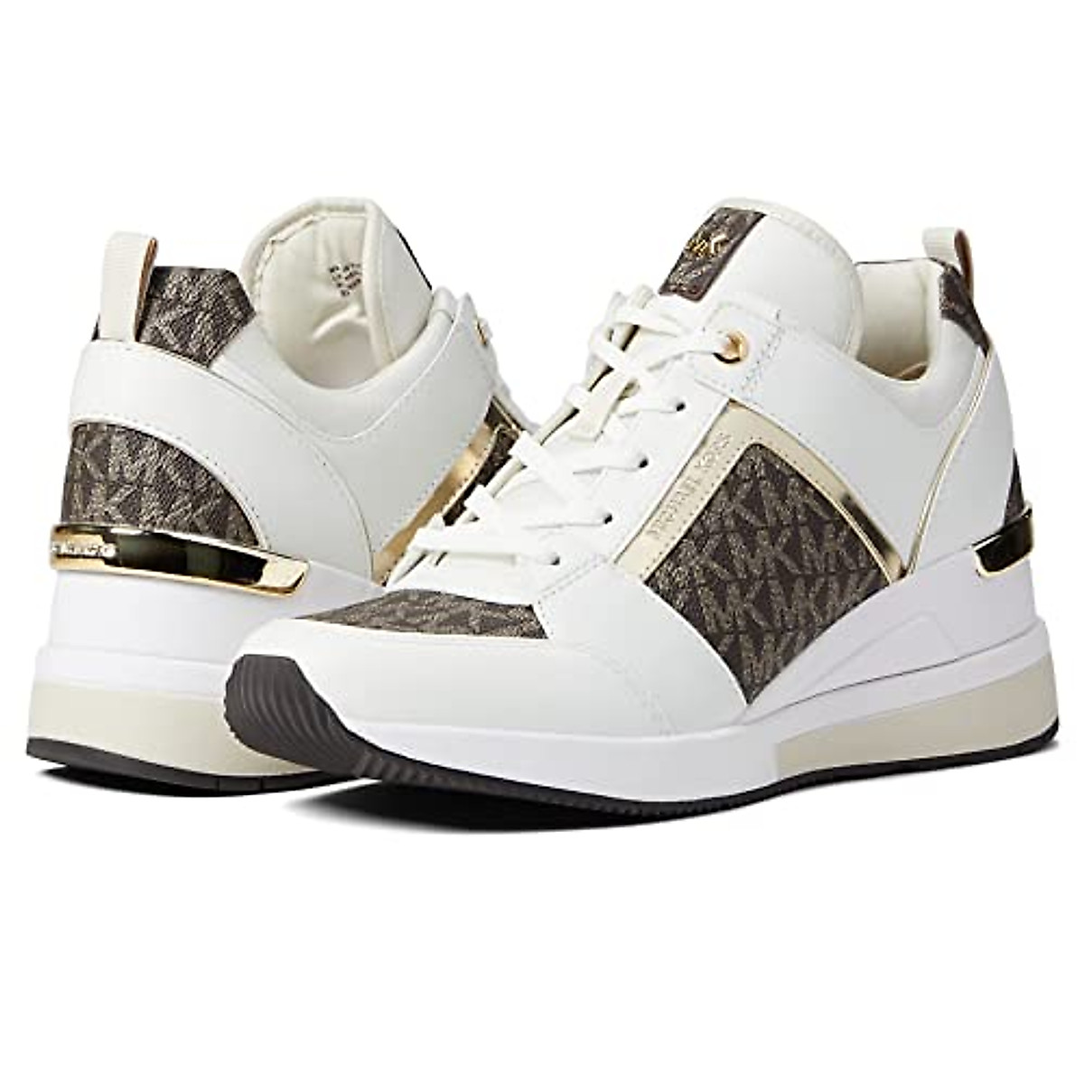 Michael Kors Georgie Trainer Optic White Multi 2 8.5 M