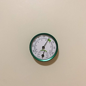 2-Pack Mini Thermometer Indoor and Humidity Gauge – Small Thermometer Hygrometer Analog Temperature Monitor for Home Wall Room Greenhouse Incubator Tank Decorative, NO Battery Needed