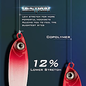 KastKing Destron Mono Fishing Line Clear 30 LB,798YDS