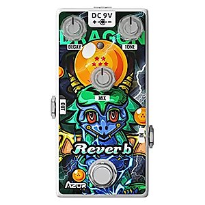 AZOR Reverb Guitar Pedal Dragon Pure Reverb Guitar Effect Pedal for Electric Guitar AP509