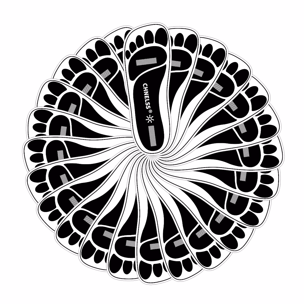 Black 25Pairs(50Feets) of Spray Tanning Tan Sole Protector Foot Sunless Disposable