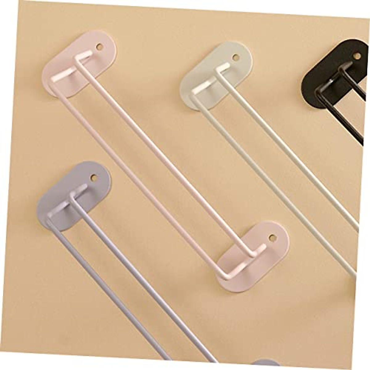 SOESFOUFU 1pc Shoe Storage Rack Slipper Wall Rack Towel Rod for Bathroom Towel Storage Rack Bath Towel Bar Wall Shoe Rack Kitchen Towel Bar Shoe Organizer Shelf Door Rack Blue Carbon Steel