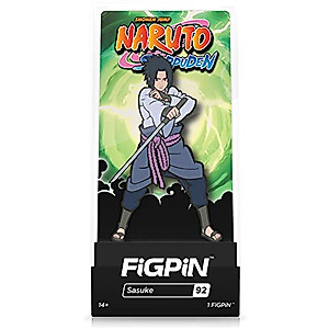 FiGPiN Naruto Shippude: Sasuke - Collectible Pin with Premium Display Case