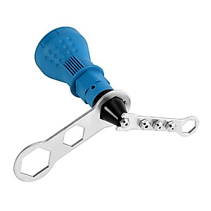 Cordless Drill Electric Rivet Gun Adapter Kit Rivet Nut Drill Adaptor Riveting Tool Insert Nut Hand Tool Power Machine Accessories (Blue)