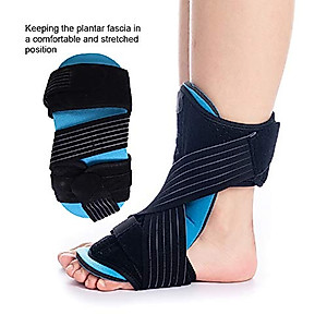 Foot Drop Orthotic Brace Plantar Fasciitis Traction Strap Ankle Support Night Splint, Plantar Fasciitis Night Splint Calf-Shin SupportsLeg-Foot Supports