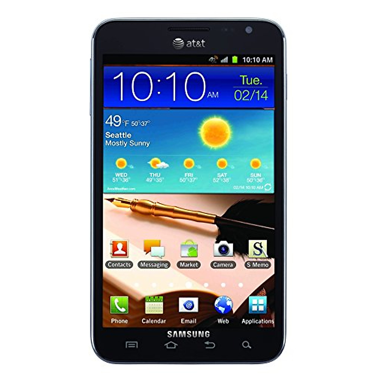 Samsung Galaxy Note I717 16GB 4G LTE GSM Android Phone - Carbon Blue (AT&T Version)