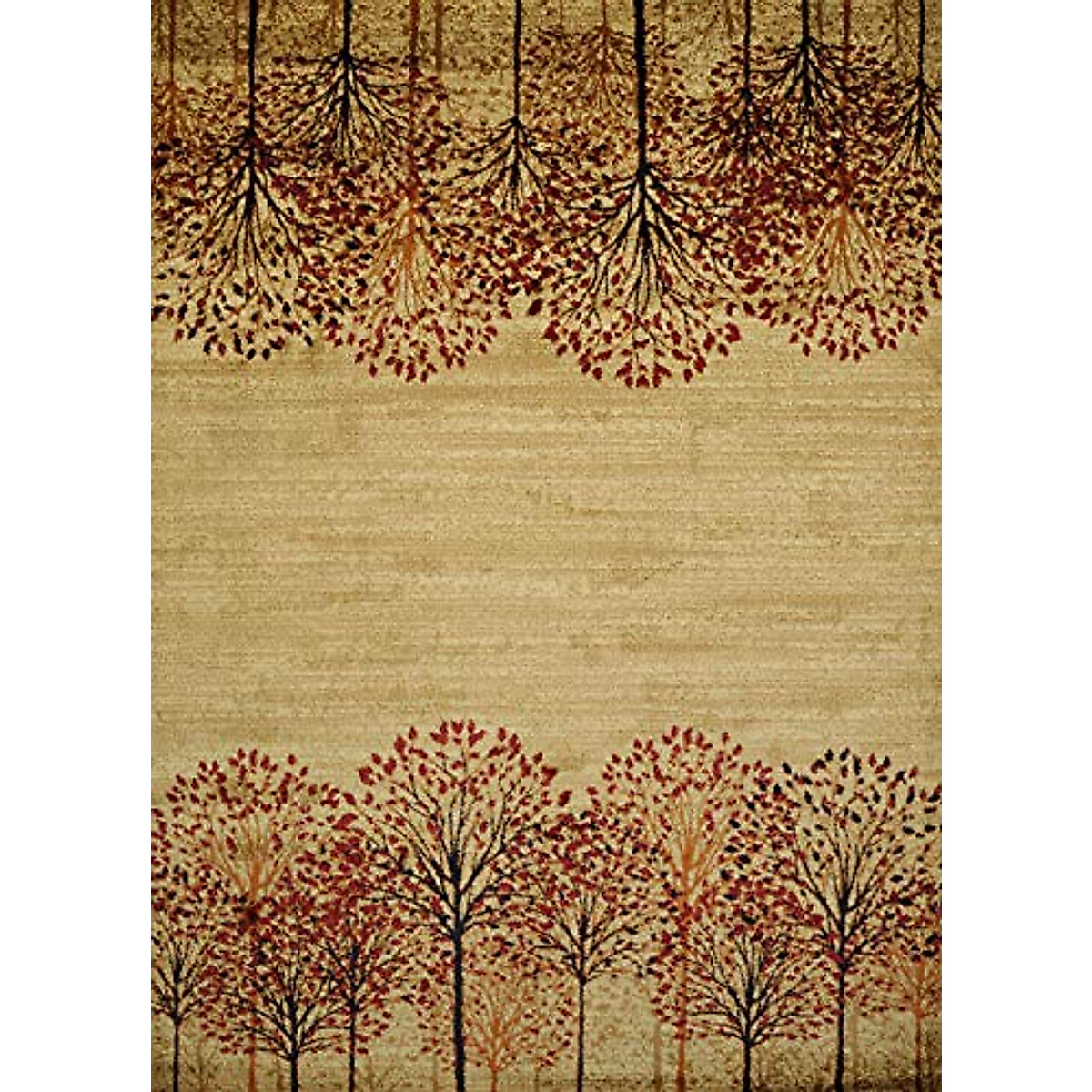 United Weavers of America Affinity Tree Blossom Area Rug - 1ft. 10in. x 3ft., Natural, Machine Made Rug with Twisted Heatset Construction, 1'10" x 3'