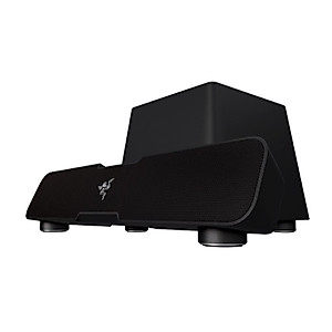 Razer Leviathan: Dolby 5.1 Suround Sound - Bluetooth aptX Technology - Dedicated Powerful Subwoofer for Deep Immersive Bass - PC Gaming and Music Sound Bar