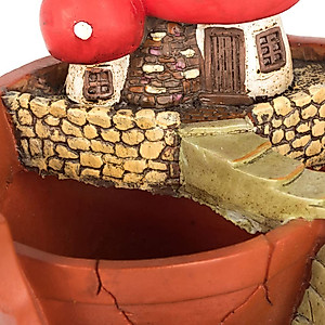 FOMIYES Resin Succulent Planter Flower Plant Pot Pot Sky Garden Pot Succulent Flower Basket Cacti Sedum Succulent Bonsai Planter Box City of House