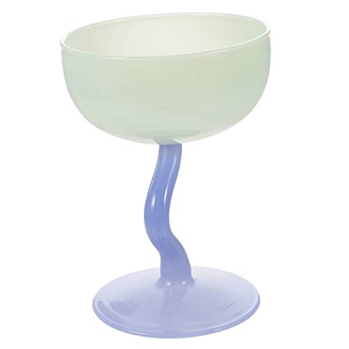 Abaodam Kids Glasses 2pcs Wine Frodge Ice Salad Cream Pudding Glass Bowl for Mousse Small Dessert Cocktail Yogurt Condiment Fancy Wedding Blue Dish Sundae Birthday Mini Dessert Cup