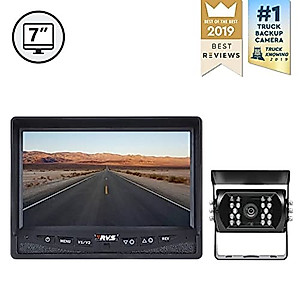 7" Backup Camera System for RV/Truck/Bus - Waterproof Camera with Night Vision - RVS-770613-NM-01 by Rear View Safety.