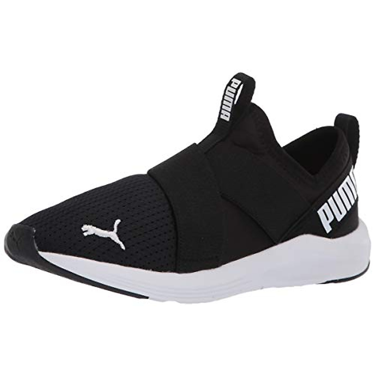 PUMA Women's PROWL SLIP-ON Sneaker, Puma Black-Puma White, 8.5