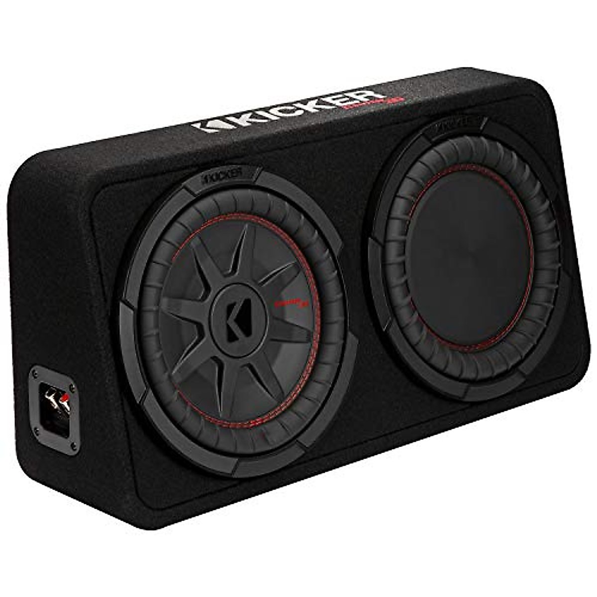 KICKER CompRT 10"(25cm) subwoofer in Thin Profile encl, 2ohm, RoHS Compliant