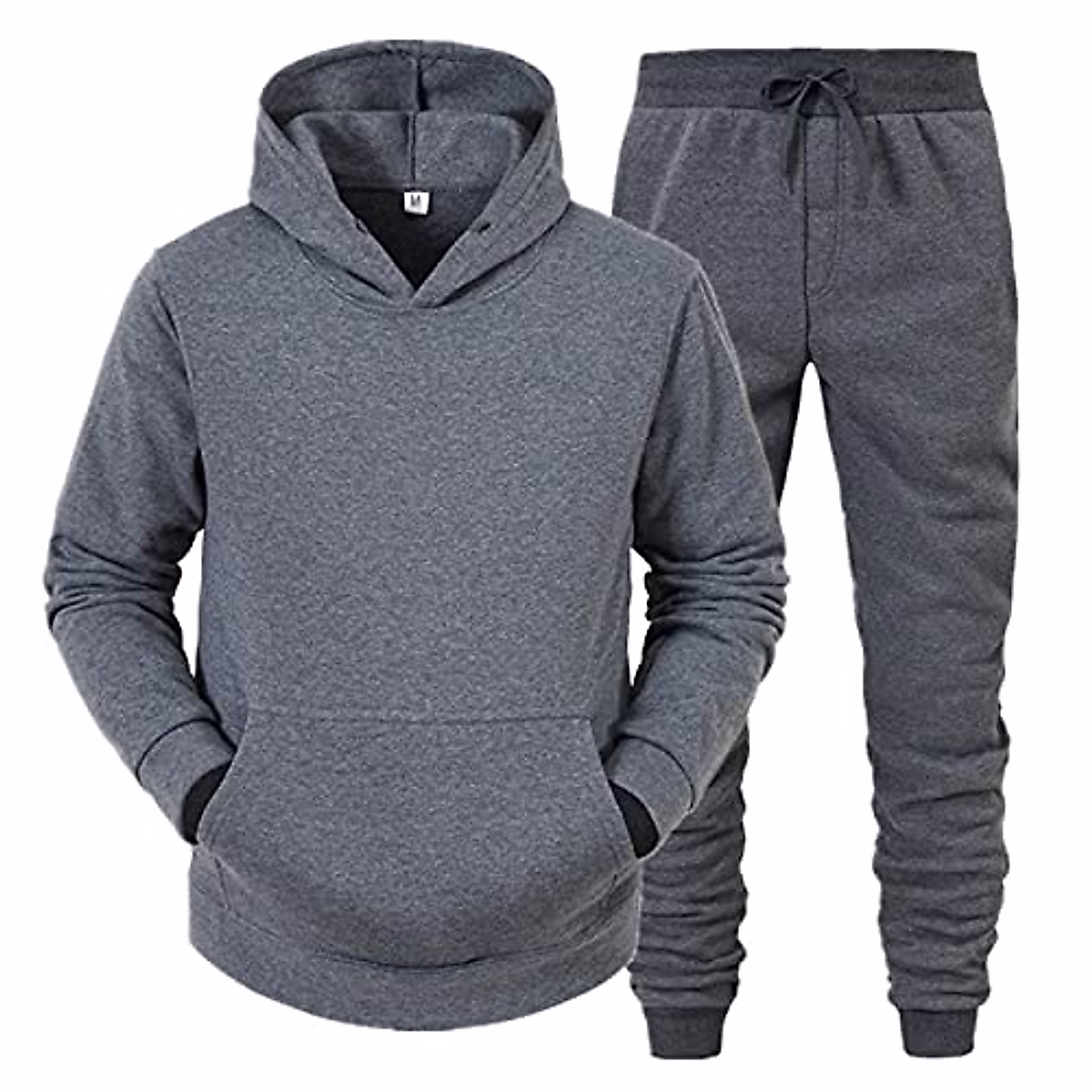 Mens Tracksuit 2 Piece Hoodie, Mens Hoodie Sweatsuit Sets Jogging Suits Long Sleeve Pullover Hoodies Sets Casual Outfits