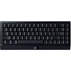 Razer BlackWidow V3 Mini HyperSpeed 65% Wireless Mechanical Gaming Keyboard: Green Mechanical Switches Tactile & Clicky - Phantom Pudding Keycaps - Chroma RGB - Up to 200 Hr Battery Snap Tap