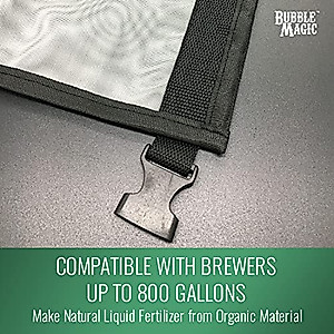 Bubble Magic Compost Tea Bag, Infuser, Strainer, Fine Mesh for 800 Gallon Brewers, Plant Nutrients Extractor, Make Natural Liquid Fertilizer from Organic Material, Large 15.75” x 21.5”