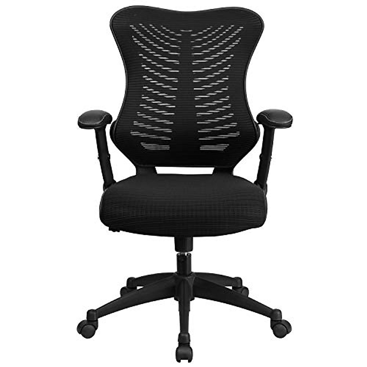 Flash Furniture Kale High Back Designer Black Mesh Executive Swivel Ergonomic Office Chair with Adjustable Arms