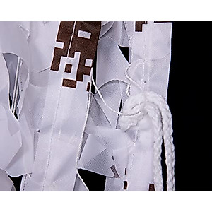 Ginsco 6.5ft x 20ft 2mx6m Snow Gound Netting Woodland Camouflage Net for Sunshade Camping Military Hunting Shooting Blind Watching Hide Party Decorations