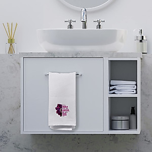 NEGIGA in A World Full of Aunties Be A Titi Dish Cloths Towels 24x16 Inch,Funny Aunt Auntie Decor Decorative Dish Hand Towels for Kitchen Bathroom,Birthday Mother's Gifts for Auntie from Niece Nephew