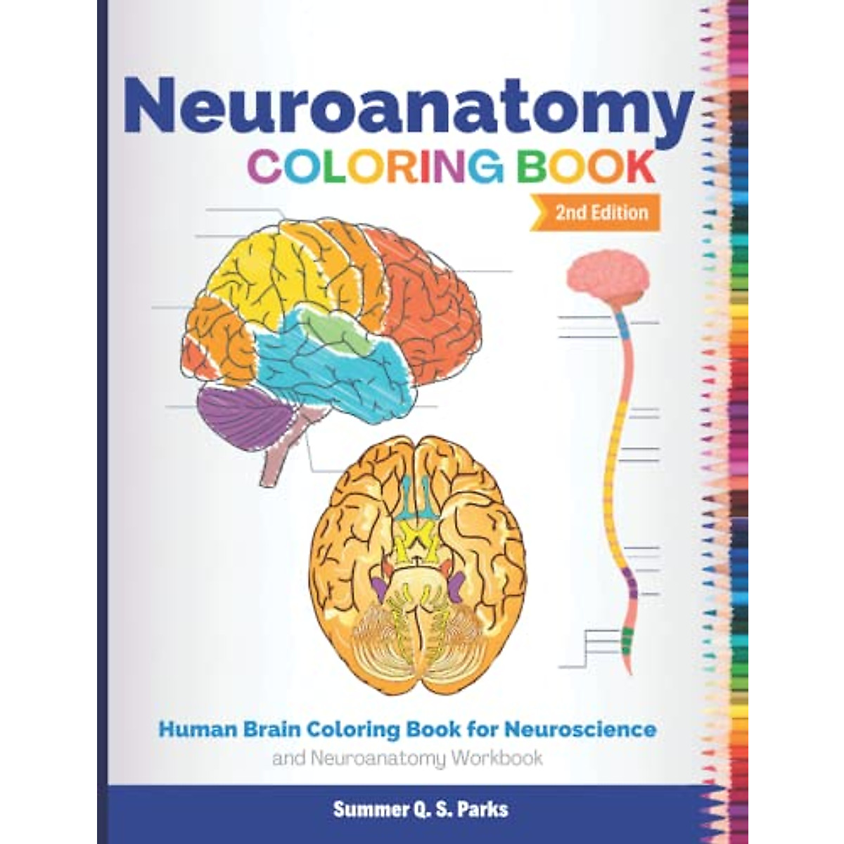 Neuroanatomy Coloring Book: Human Brain Coloring Book for Neuroscience and Neuroanatomy Workbook