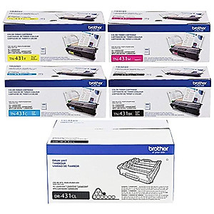 Brother MFC-L8610CDW Toner Cartridge Set (TN431) with Drum Unit (DR431CL)