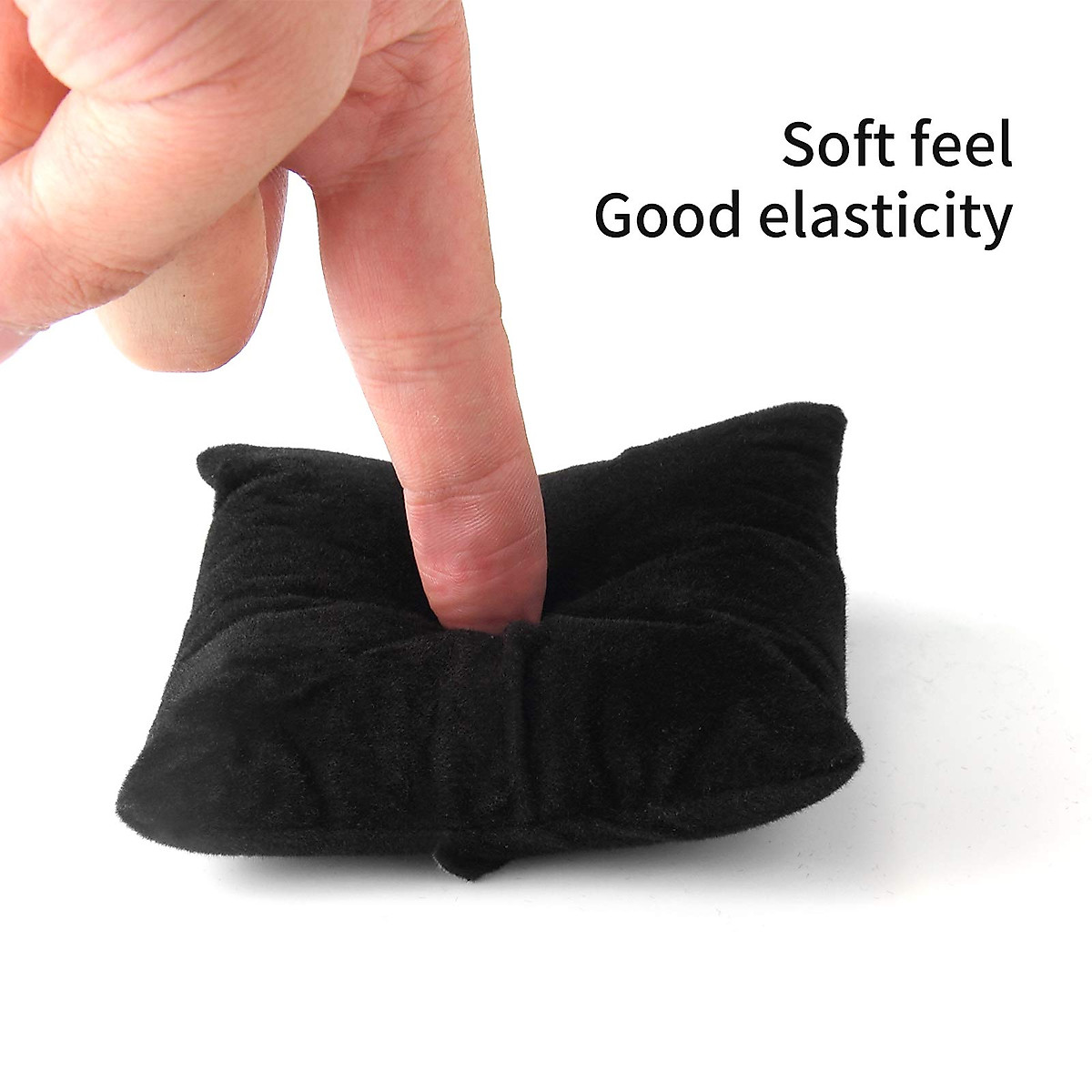 Golden Pearl 6pc-Velvet Small Bracelet/Watch Pillow Jewelry Displays (Black)