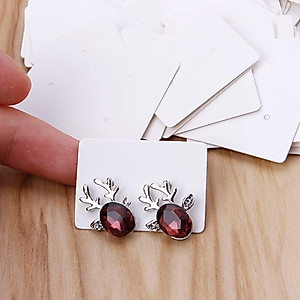 Earring Dangler,100Pcs/Set Kraft Paper Cards Earrings Ear Studs Display Jewelry Packaging Cards