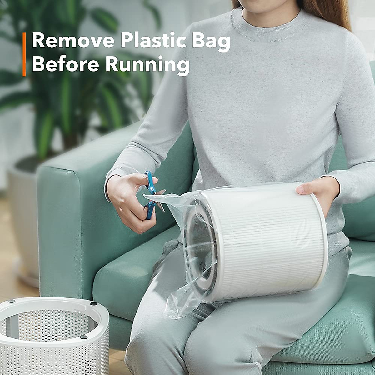 CRIONAC H13 Air Filters True HEPA, Air Purifiers Replacement Filters for AP005, 3-in-1