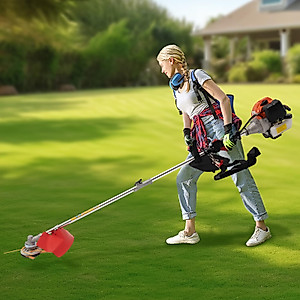 MANULOOT 33CC Gas-Powered Weed Wacker for Lawn & Garden Care