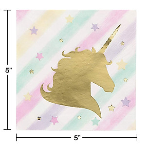 Creative Converting Unicorn Birthday Party Supplies Kit, Serves 8