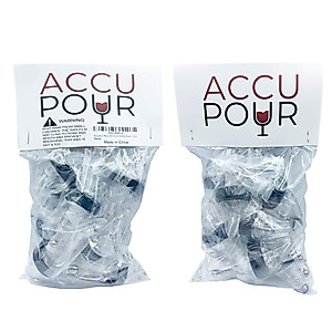 CORKPRO Automatic Measured Alcohol Bottle Pourers—1.5oz/45ml Clear Quick Shot Spirits Measure Liquor Pourer—Cocktail Wine Dispenser for Bar & Home Tool