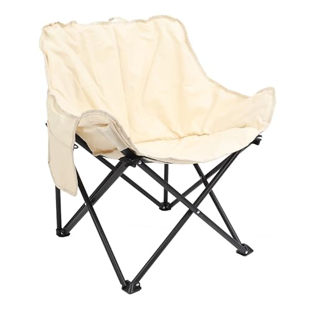 USB Heated Camping Chair Portable Foldable Travel Chair with 3 Levels Heating, Warmth and Comfort, Stainless Steel Frame, Slip Resistant Chair Feet, for Picnic, Fishing, Beach