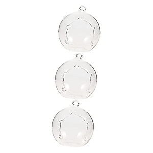 balacoo 3pcs Hamster Glass nest Hanging Hamster House pet Cooling nest Guinea Pig Bed Hamster Glass cage Small Animal Hideout Hanging Bed Swing Hamster Sleeping Nest Pet Hut Hammock 10cm