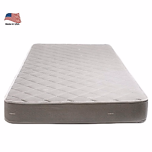 Mytee Products 6.5 Inch Mattress for RV Trailer & Camper 32"x79" - Luxury Foam with Pinstripe Design & Quilted Cover Both Sides - Breathable Trailer Bed Mattress for Truckers