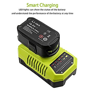 P117 Charger Replacement for Ryobi 9.6V-18V Charger Li-ion Ni-cad Ni-Mh Battery P100 P102 P103 P105 P107 P108 P118 P200 1400670