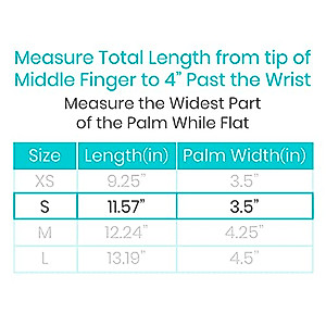 Vive Resting Hand Splint (Left) - Night Immobilizer Wrist Finger Brace - Thumb Stabilizer Wrap - for Arthritis, Tendonitis, Carpal Tunnel Pain - Functional Support for Sprains Fractures (Small)