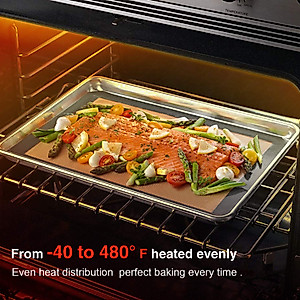 Silicone Baking Mats-Non Stick Cookie Sheet Macaron Mat Liner for Bake Pans & Rolling,Perfect Bakeware For Bread Making Pastry Cake Brioche Pizza Thick/BPA Free Set