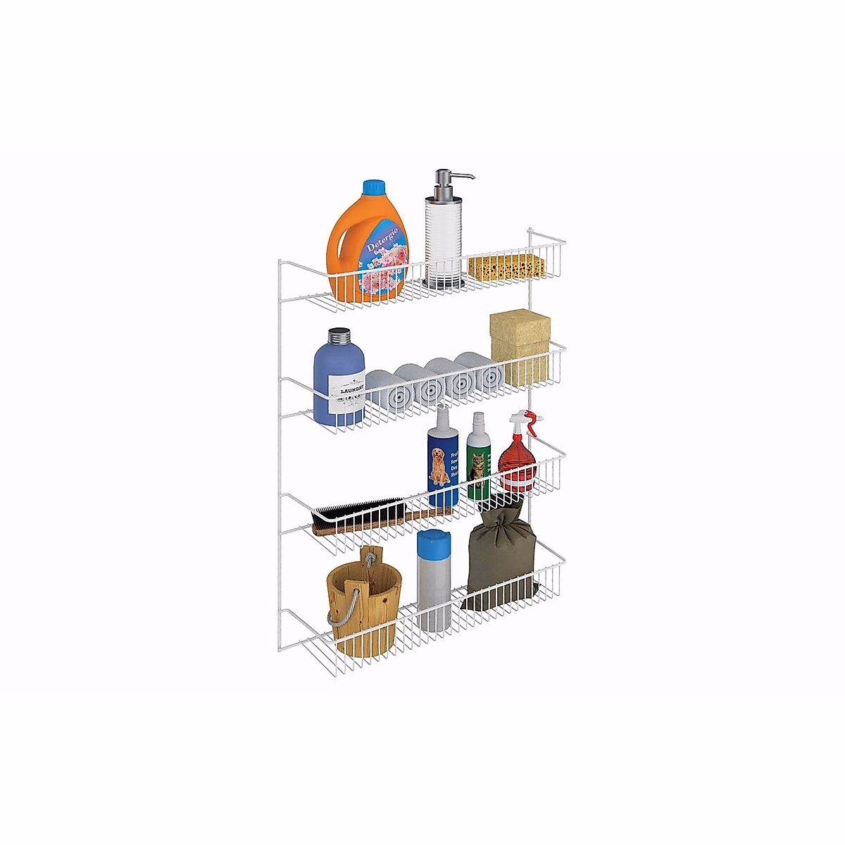 ClosetMaid 8033 4-Tier Wall Rack, 18-Inch Wide