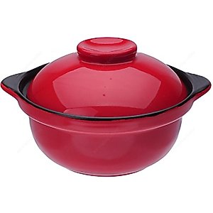 D x H Color 303072 Stew Pot (Made of ceramic), Small, 7.9 inches (20 cm), Red