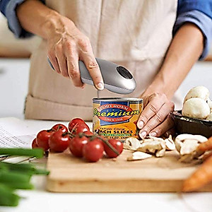 AUBNICO Electric Can Opener, Restaurant Can Opener, Full - Automatic Hands Free Can Opener, Chef's Best Choice, Silver