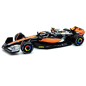 JODIYAAH Bburago P2 British GP Mclaren 2023 F1 MCL60 4# Lando Norris Formula Racing Alloy Car Diecast Model (MCL60 4#)
