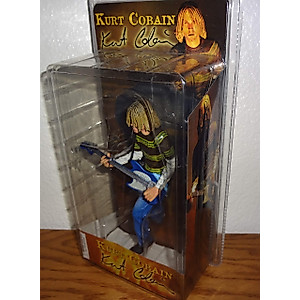 Kurt Cobain 7 inch Action Figure with Skyblue Guitar by NECA