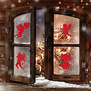 12 Pieces Cupid Cutouts Printed Cupid Paper Cutout Cupid Shaped Decorations for Valentine's Day Wedding Party Supplies