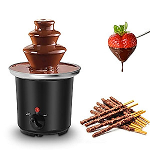 3 Tier Chocolate Fountain, Stainless Steel Chocolate Fondue Fountain Machine for Chocolate Nacho Cheese Liqueuers