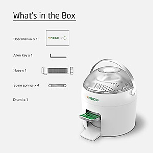 Yirego Drumi Portable Washer Non Electric | 10 mins Quick Wash & Spin Dry | Space Saving - ideal for Apartments and Travel | Replace hand wash | Easy Clean and Maintain Product Name