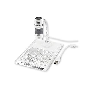 Carson eFlex 78x/324x Effective Magnification (Based on a 27" monitor) LED Lighted USB Digital Microscope with Flexible Stand and Base (MM-840) , White